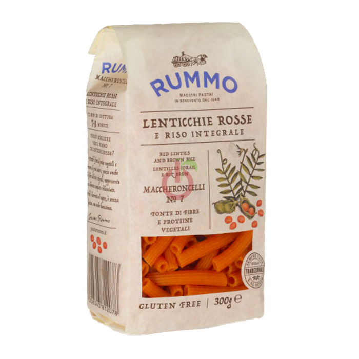 Massa Rummo Maccheroncelli à base de Lentilha Vermelha Sem Glúten Rummo ...