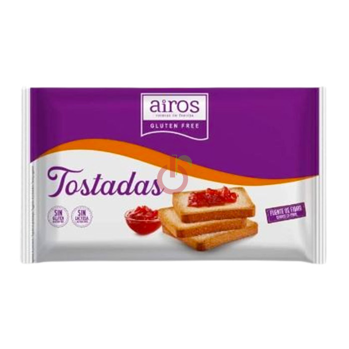 Tostas Sem Glúten e Sem Lactose Airos - AI029 | Coutyfil - Alimentação ...
